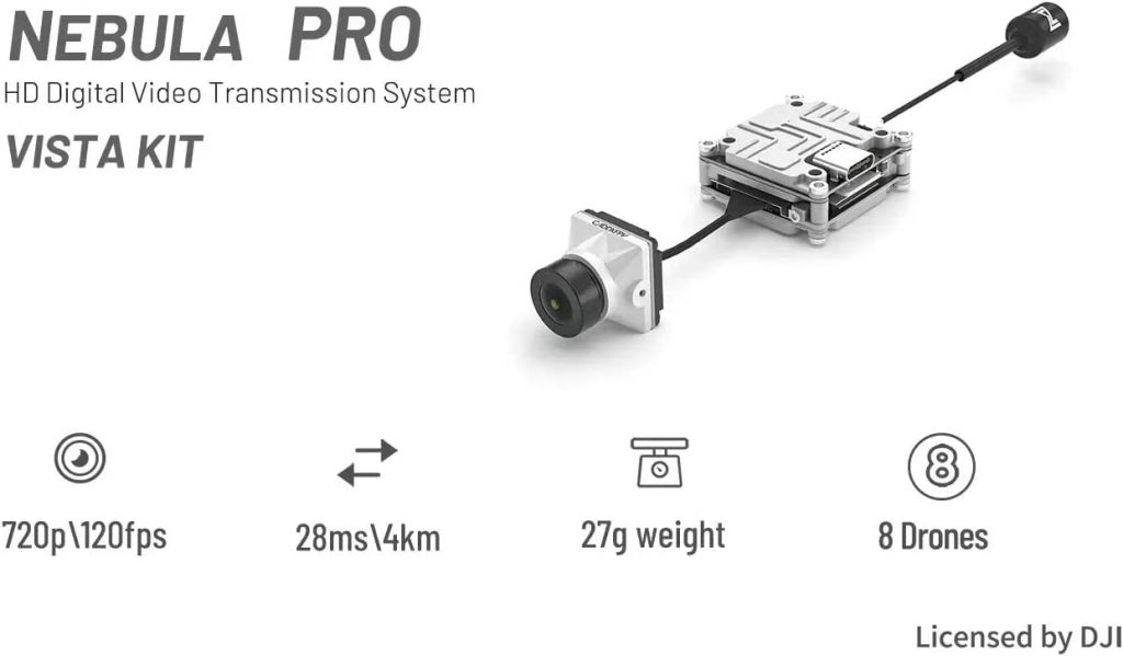 Caddx Nebula Pro Vista Kit 720p/120fps Low Latency HD Digital FPV System 27g Lightweight ...
